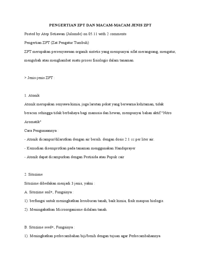 ZPT Dan Macam | PDF