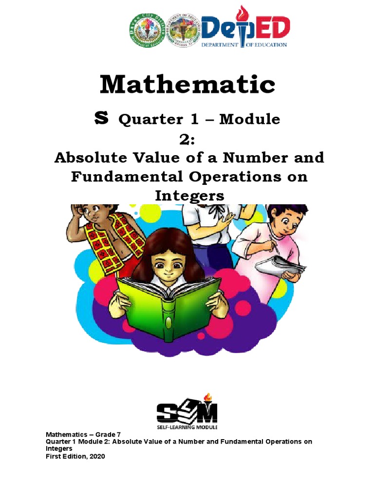 Q1 Mathematics 7 Module 2 | PDF | Numbers | Integer Q1 Mathematics 7 Module 2 | PDF | Numbers | Integer