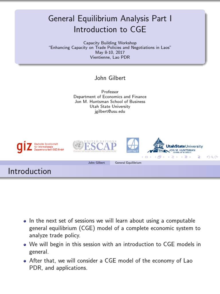 11 Cge I | PDF | General Equilibrium Theory | Economics