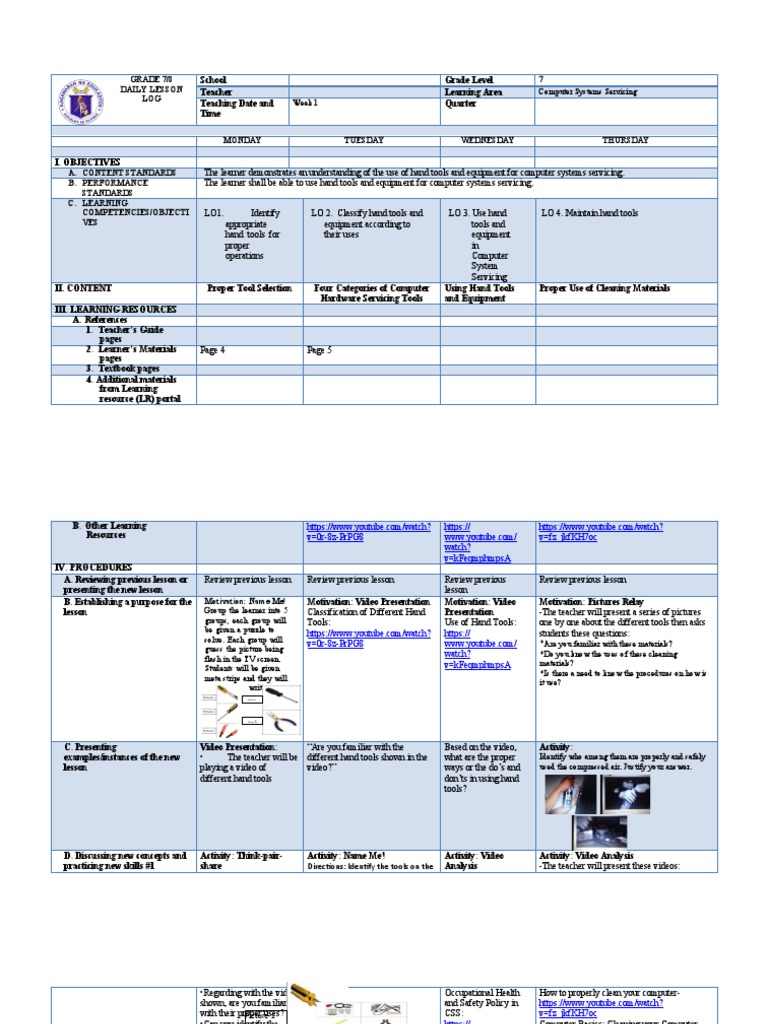 DLL CSS EXPLORATORY Week 1 | PDF | Learning | Teachers