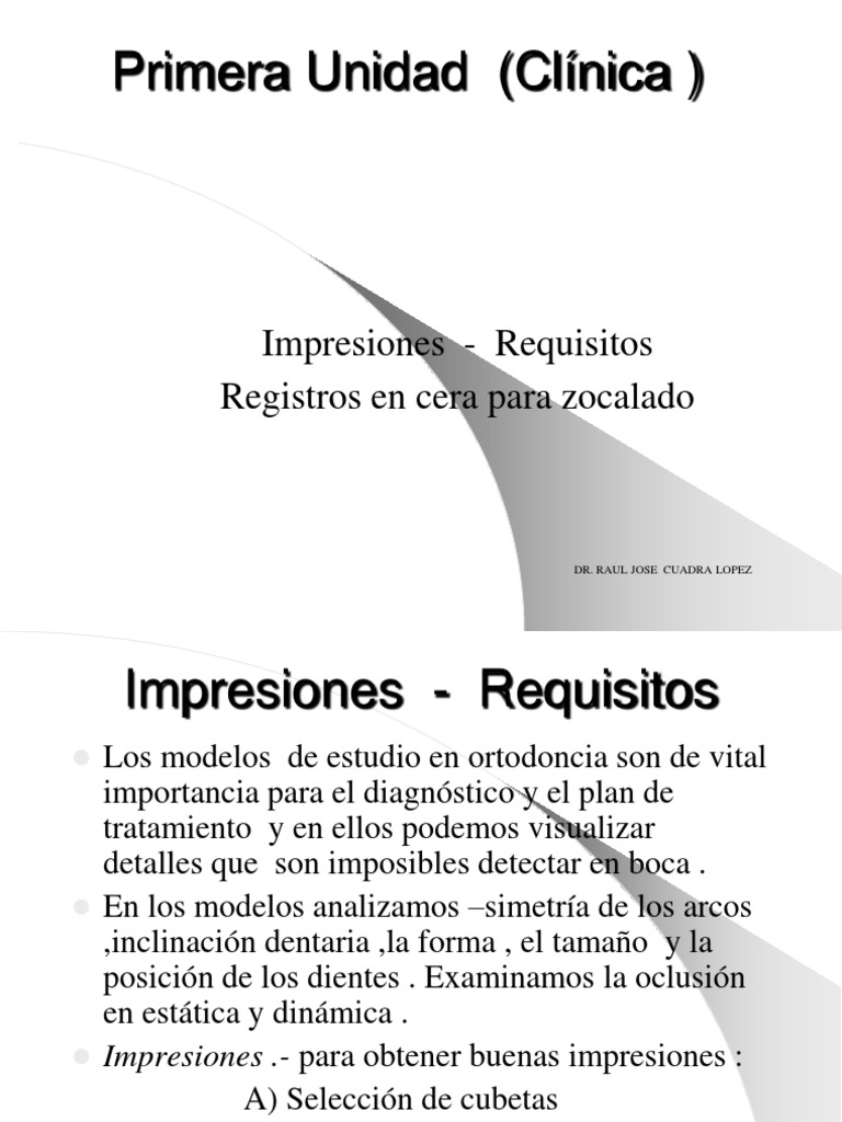 Primera Unidad (Clínica) | PDF