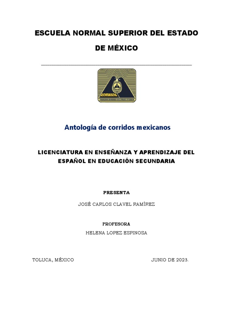 Antologia de Corridos | PDF | Corrido | México