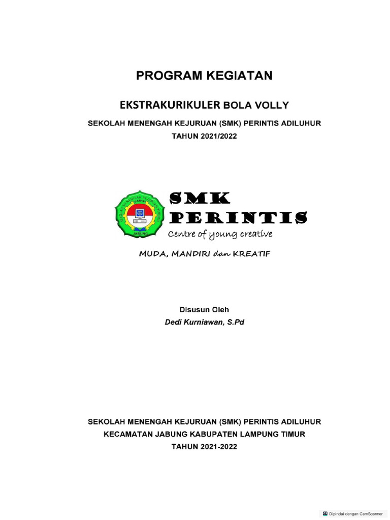 Program Kegiatan Ekskul Bola Volly | PDF