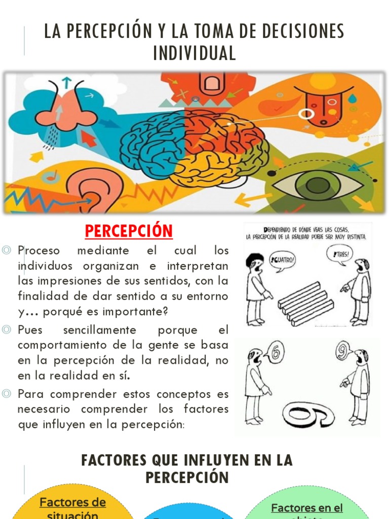 Capítulo 6 La Percepción y La Toma de Decisiones | PDF | Percepción | Toma de decisiones