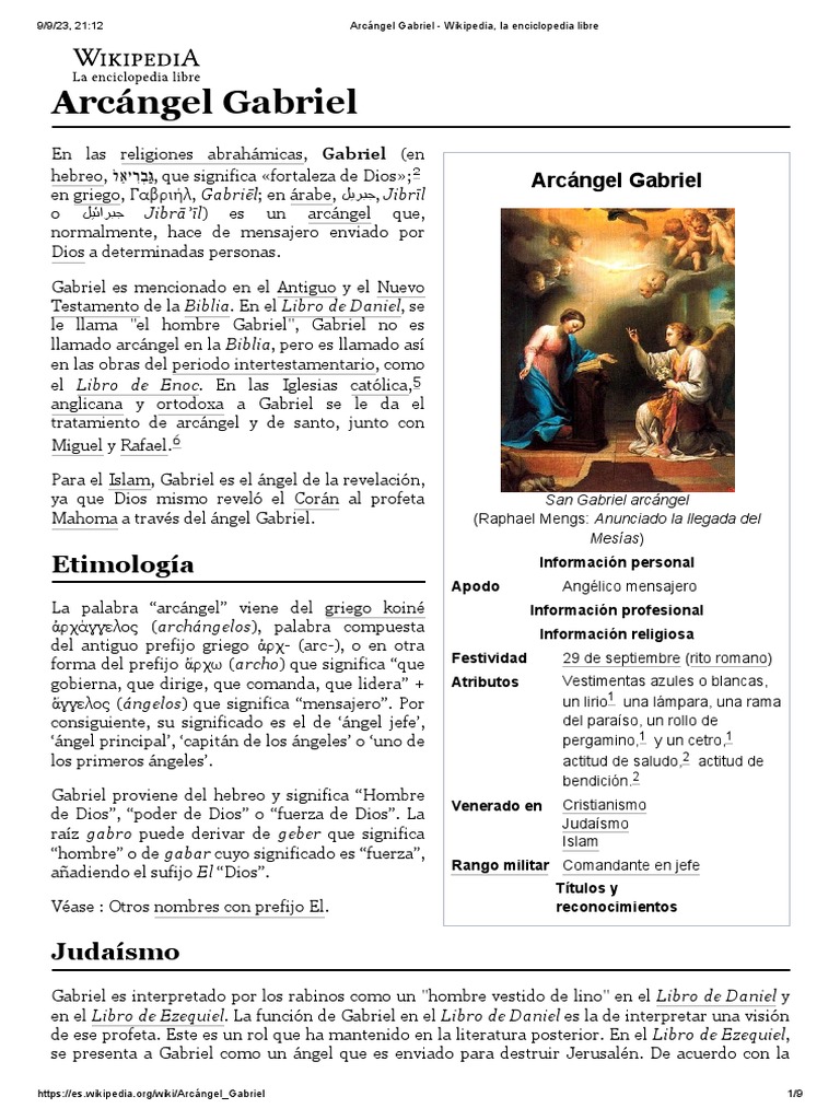 Arcángel Gabriel | PDF
