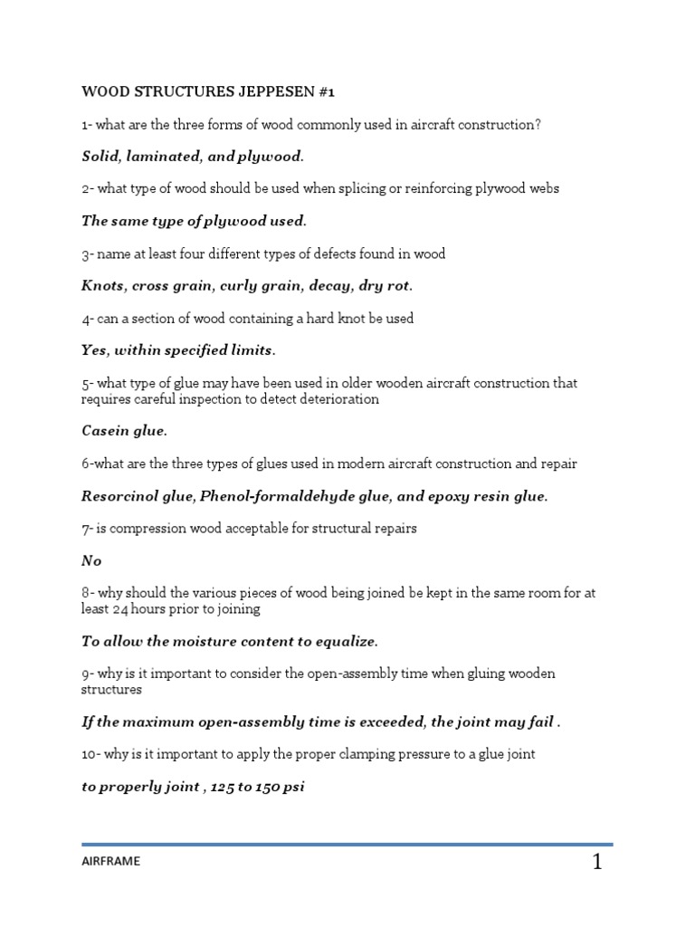 Airframe Jeppesen | PDF | Construction | Welding