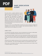 Child Dedication Ceremony Program | PDF | Jesus | God The Father