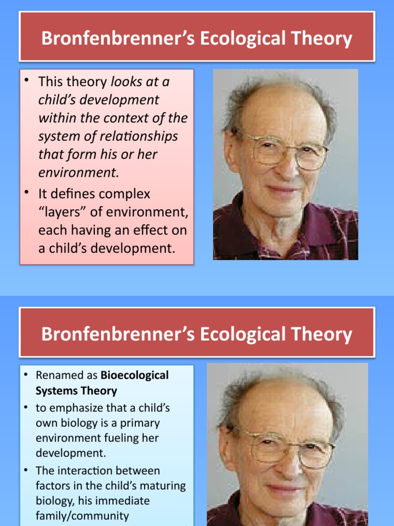 Bronfenbrenner S Ecological Theory | PDF