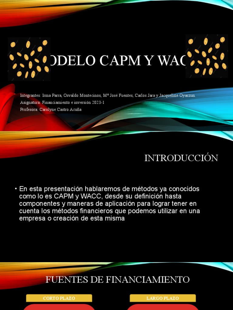 Presentacion Capm y Wacc | PDF