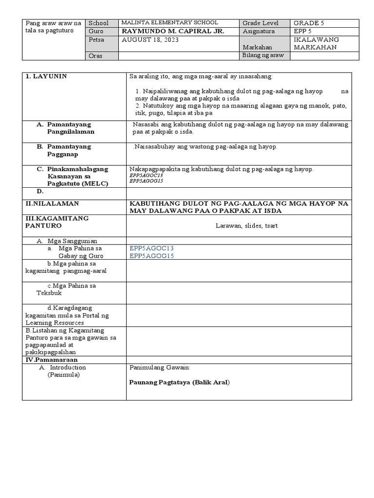 District Demo in Epp 4 | PDF