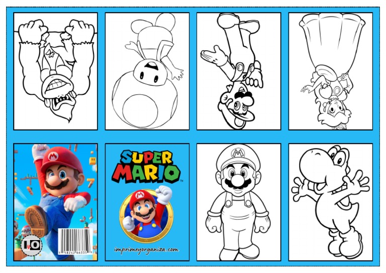 Librito Colorear Mario | PDF