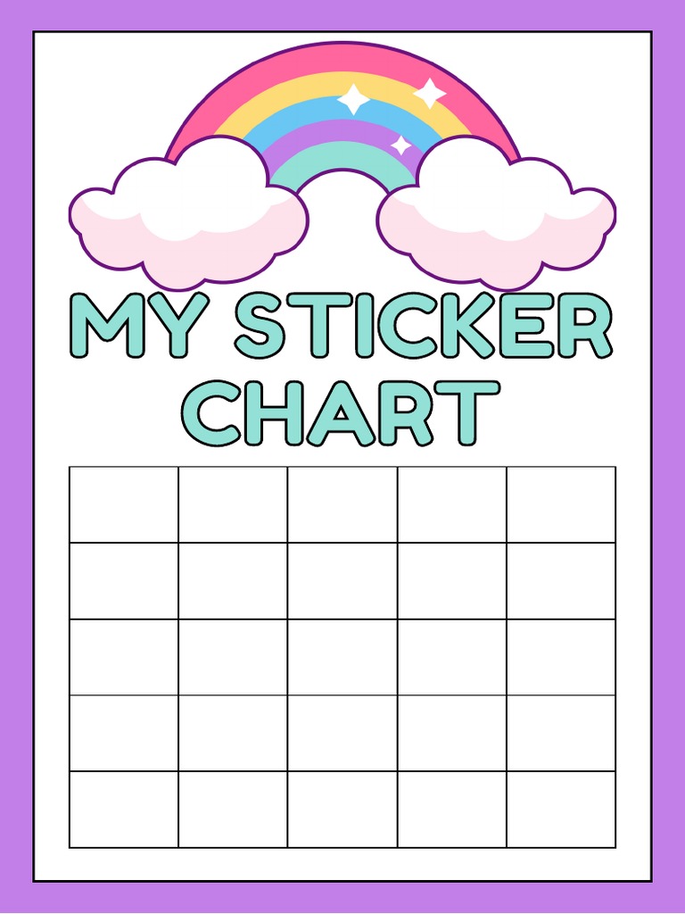 Rainbow Sticker Chart | PDF