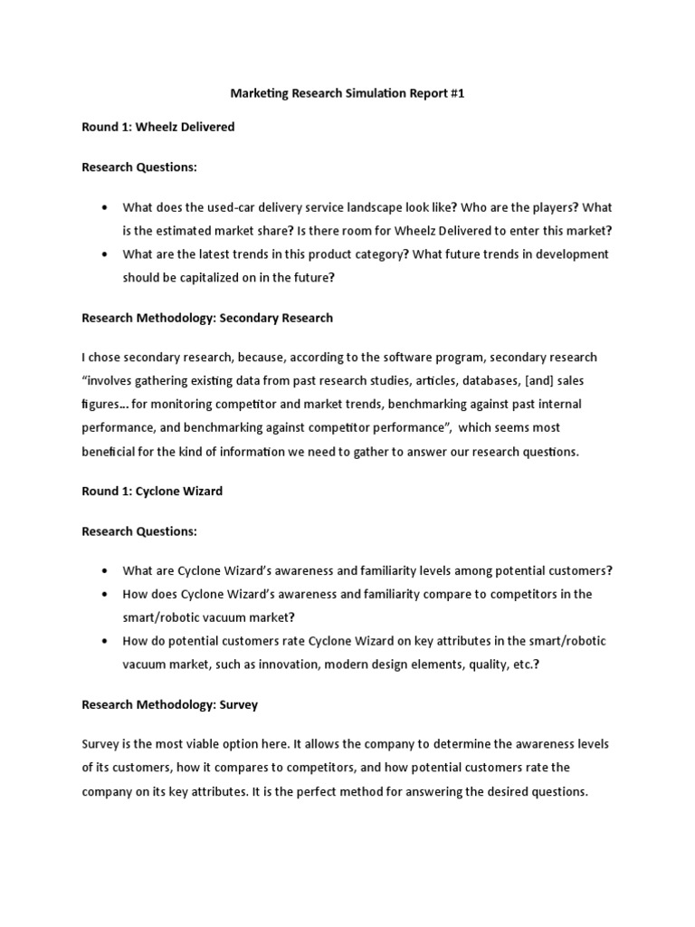 Simulation Report | PDF