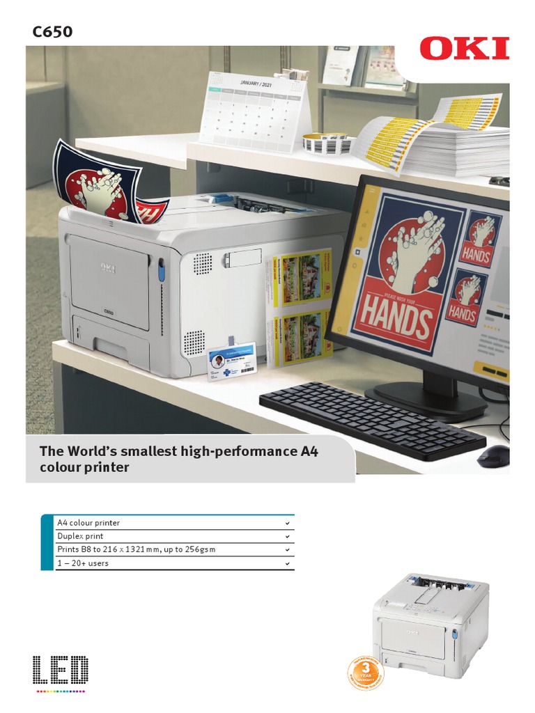 OKI C650 Brochure LOW-RES tcm70-278056 | Download Free PDF | Microsoft ...