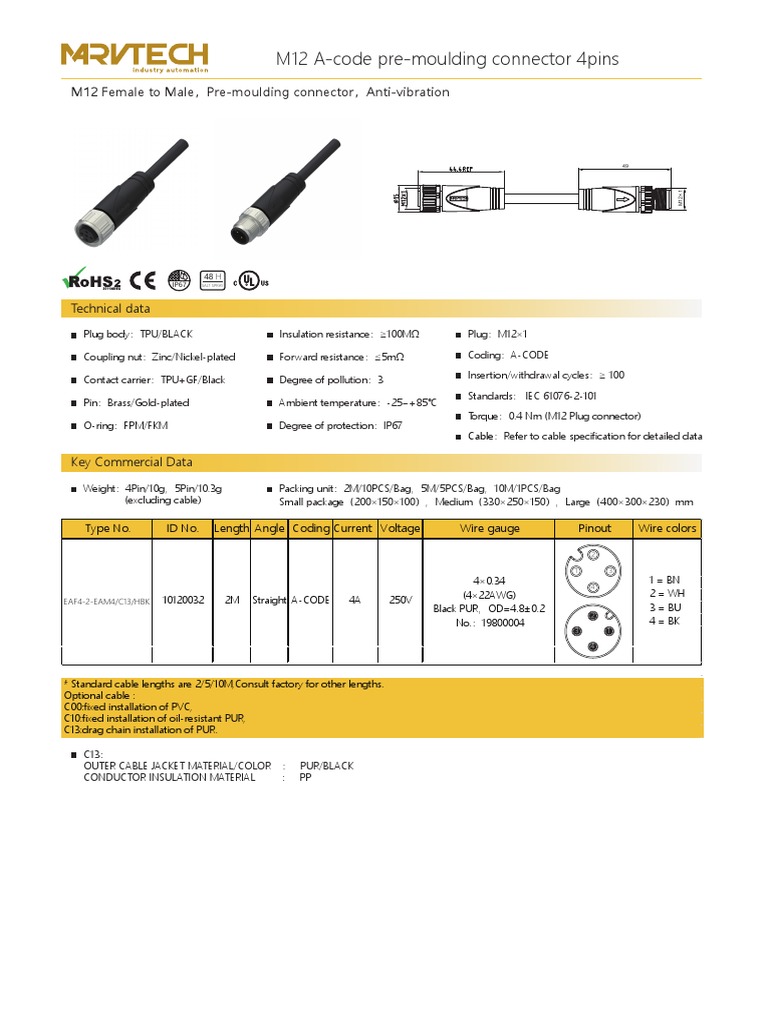 Datasheet Eaf4-2-Eam4 c13 HBK | PDF | Electrical Connector | Electronics