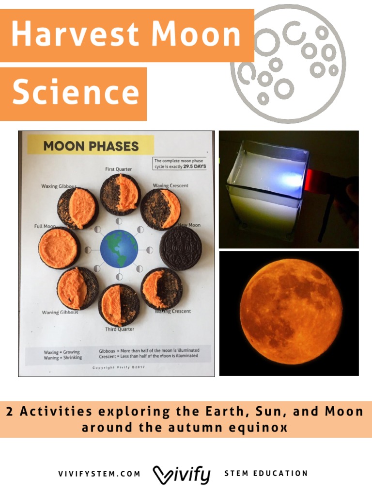 Science STEM Challenge Harvest Moon: 2 Activities Exploring The Earth ...