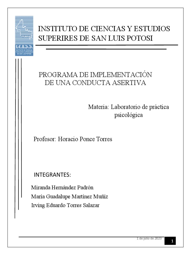 Programa de Modificación de Conducta | PDF | Comportamiento | Cognición
