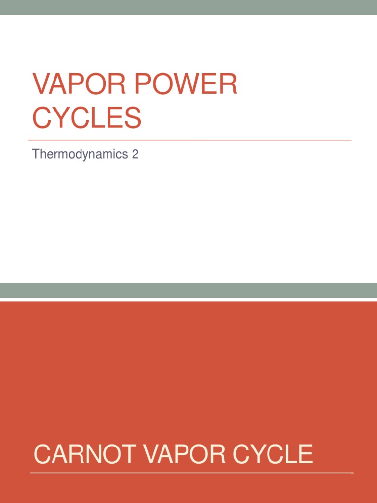 Topic 2 - Vapor Power Cycles | PDF | Steam | Cogeneration