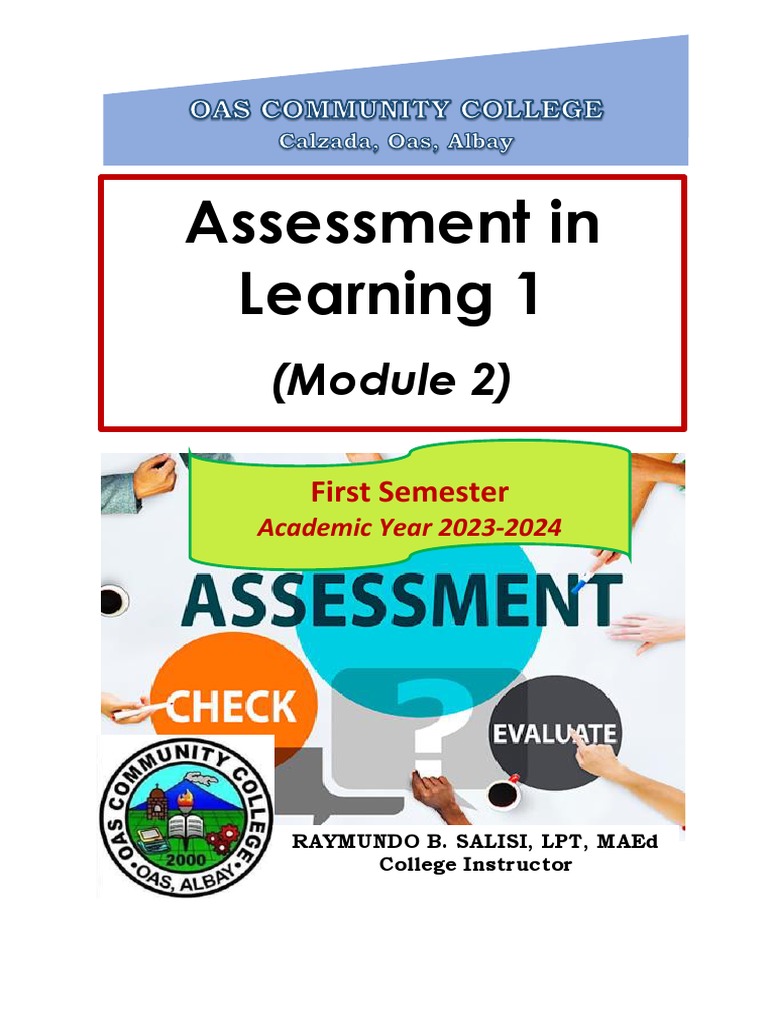 Assessment Module 2 | PDF | Educational Assessment | Validity (Statistics)