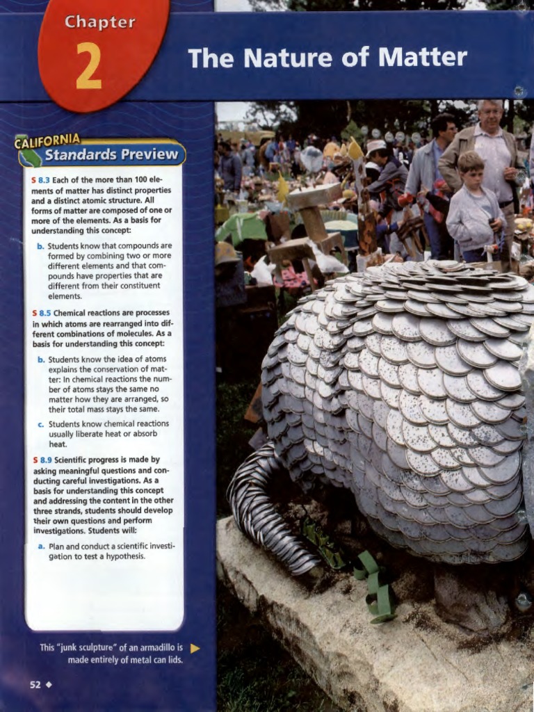 MS SCI PS Unit 1 Chapter 2 Nature of Matter | PDF | Mixture | Atoms