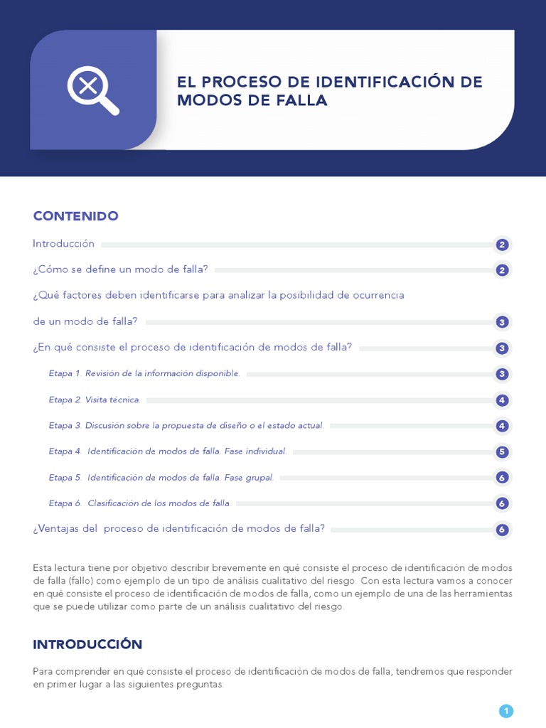 2.2.2. Lectura El Proceso de Identificacion de Modos de Fallo | PDF | Diseño | Infraestructura