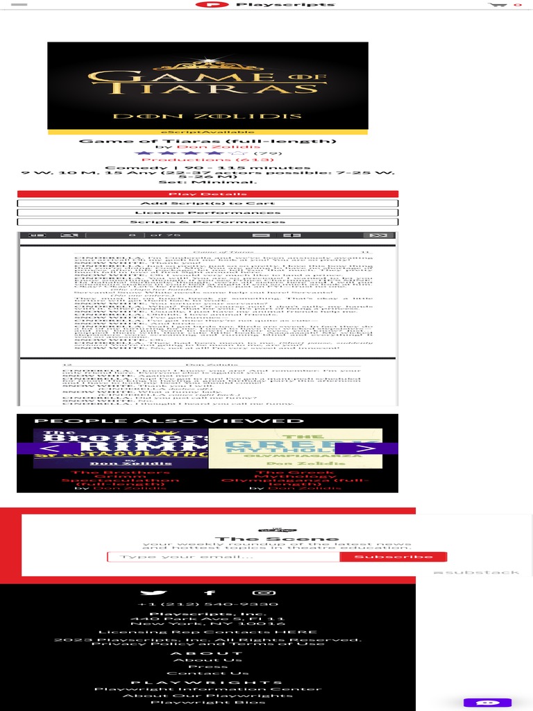 Sample Playscripts, Inc | PDF