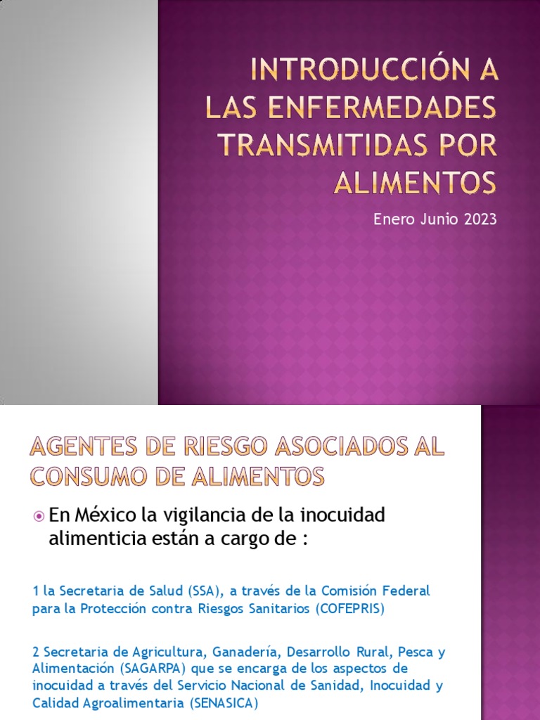 Introducción A Las Enfermedades Transmitidas Por Alimentos | PDF | Alimentos | Especialidades ...