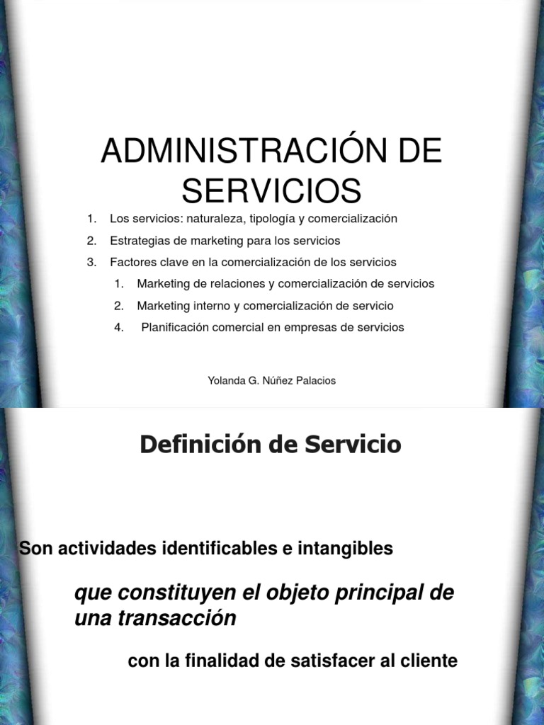 Administración de Servicios Introducción | PDF | Marketing | Ciencias económicas