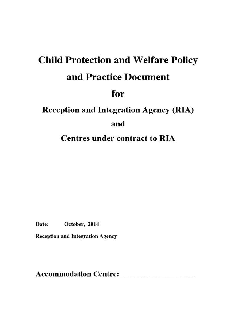 Standard Child Protection and Welfare Report | PDF | Business | Finance ...