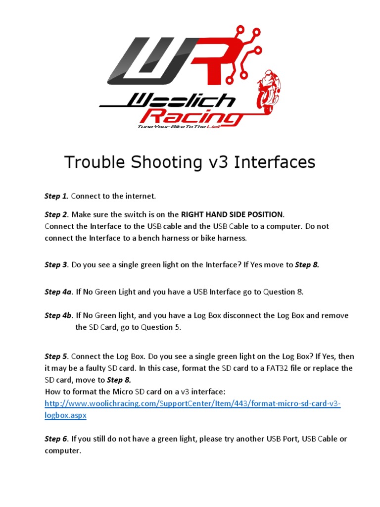 Trouble Shooting v3 Interface | PDF | Usb | Software