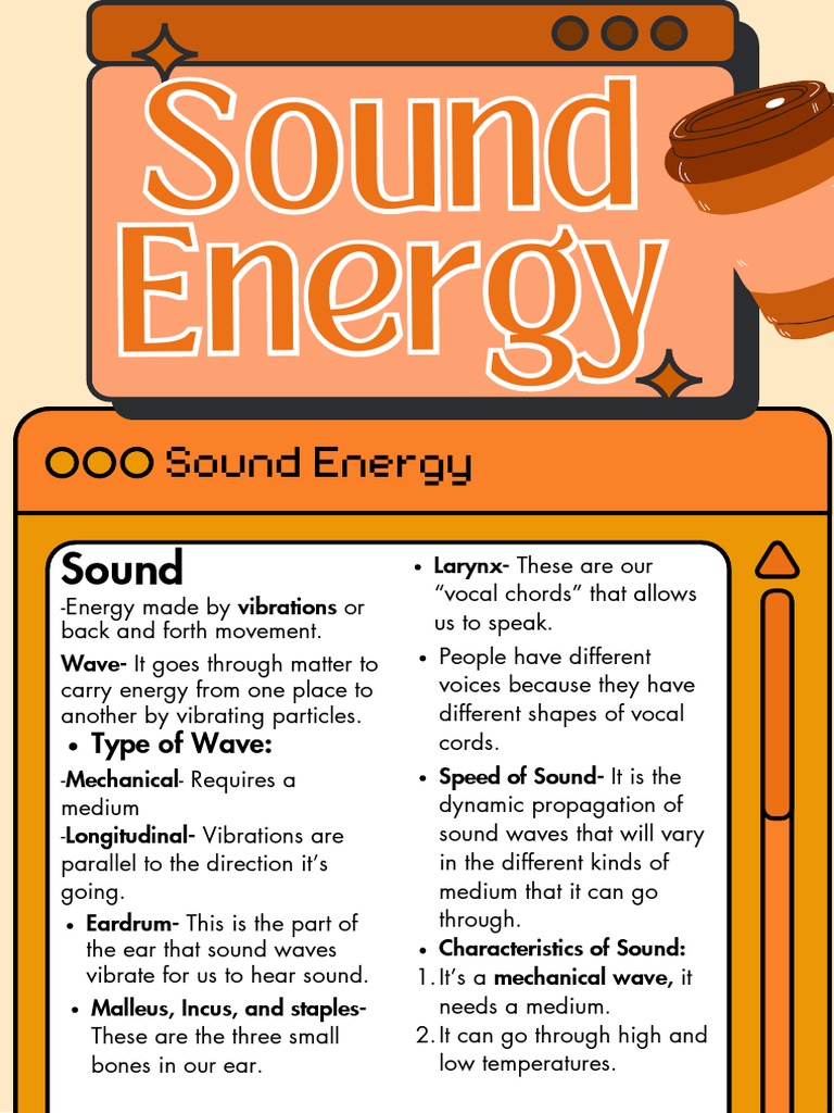 Sound Energy Notes | PDF | Science & Mathematics