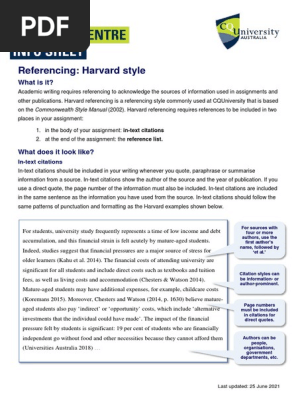 Harvard referencing style pdf store
