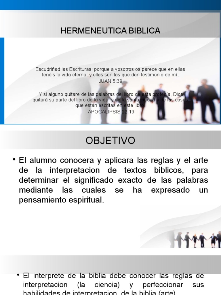 Hermeneutica Biblica | PDF