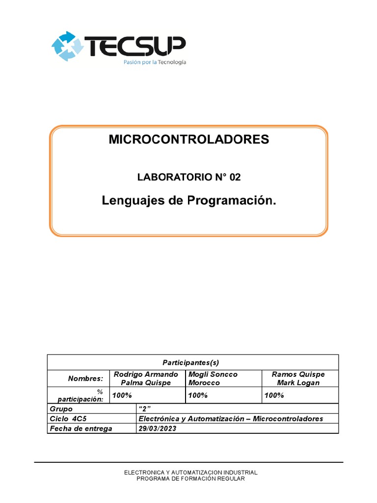 Lab 02 Lenguajes de Programaci N (1) - 2 | PDF | Programa de computadora | Programación