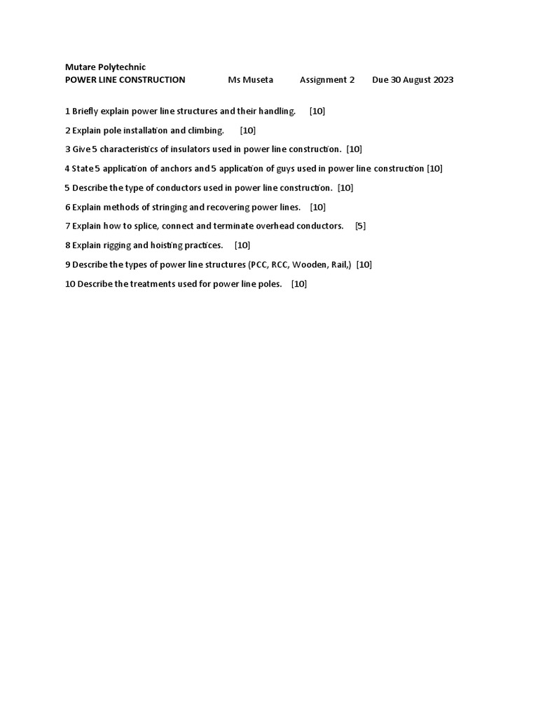 Asn 2 | PDF | Insulator (Electricity) | Duct (Flow)