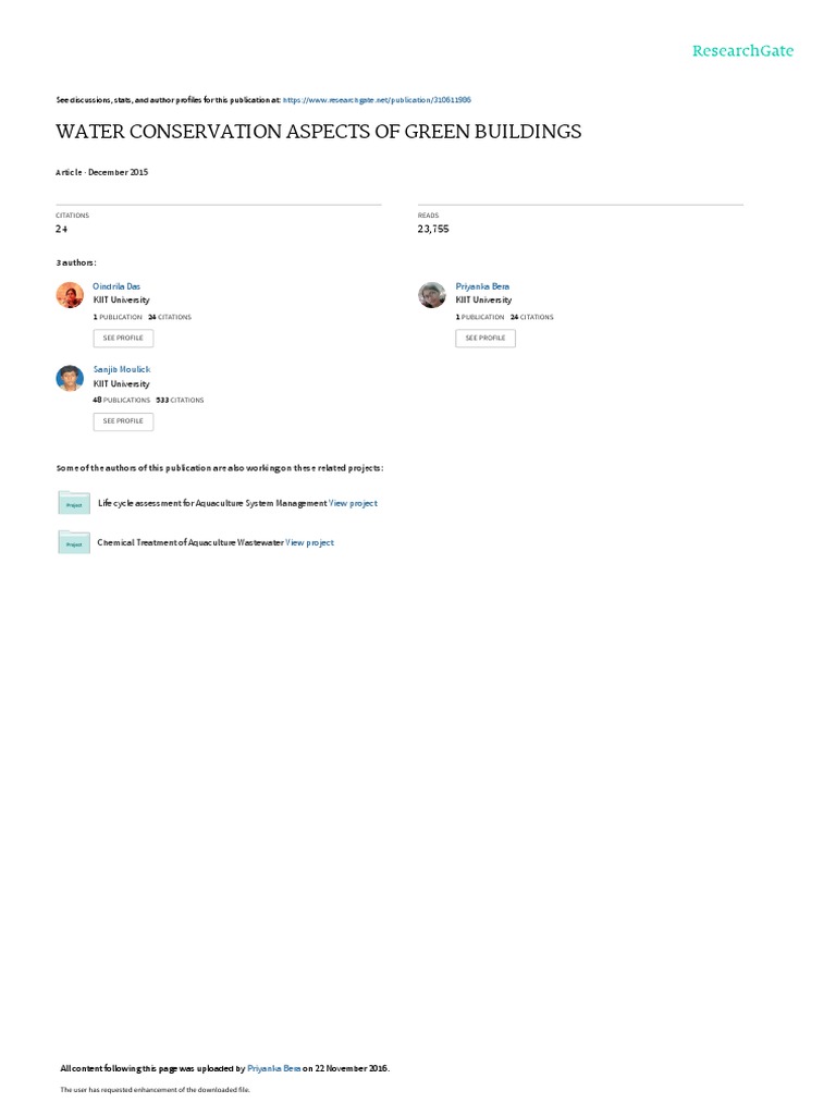Waterconservation | Download Free PDF | Green Building | Water Conservation