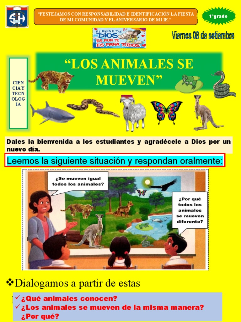 Animales Que Se Mueven 1º Grado | PDF | Cognición