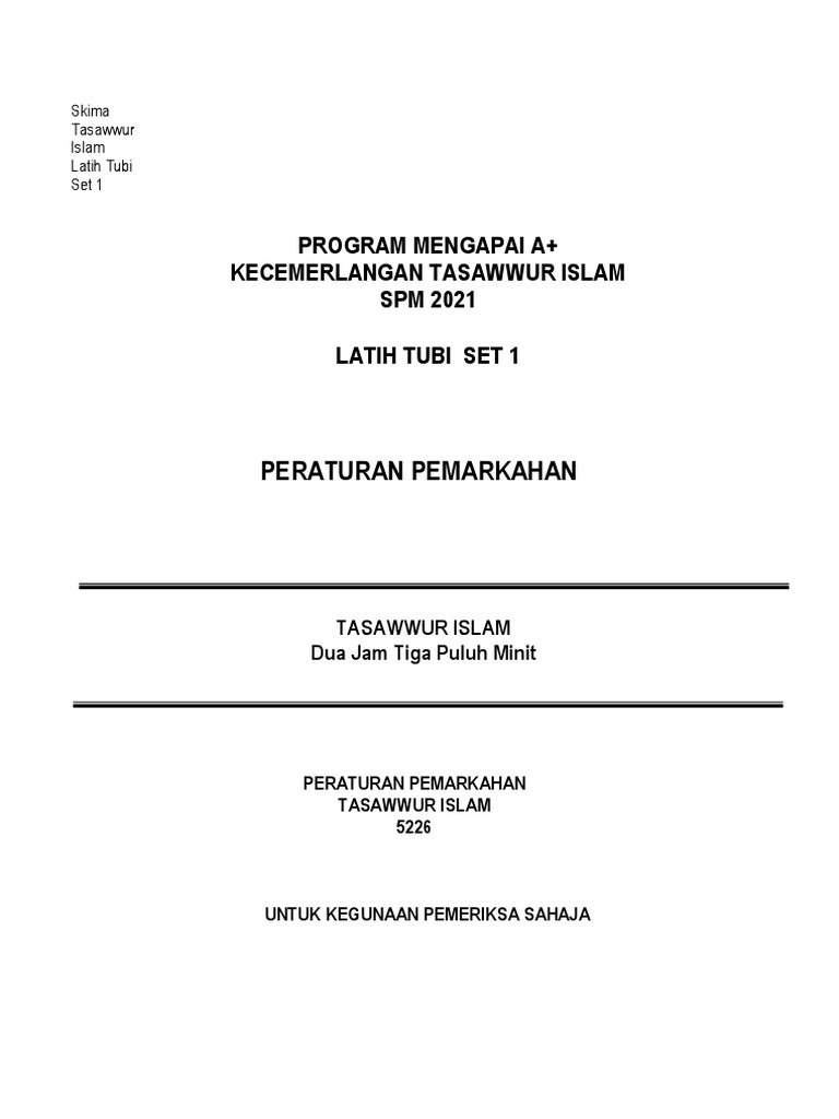 Skima LATIH TUBI SET 1 | PDF