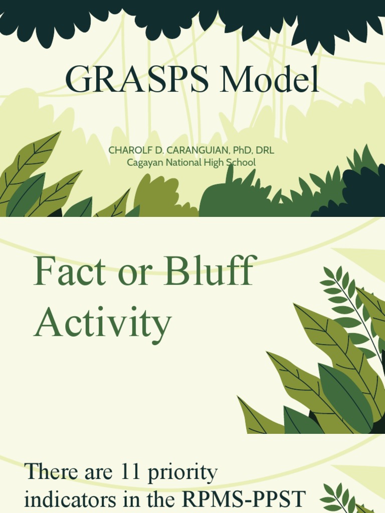 GRASPS Model | PDF | Restaurants | Curriculum