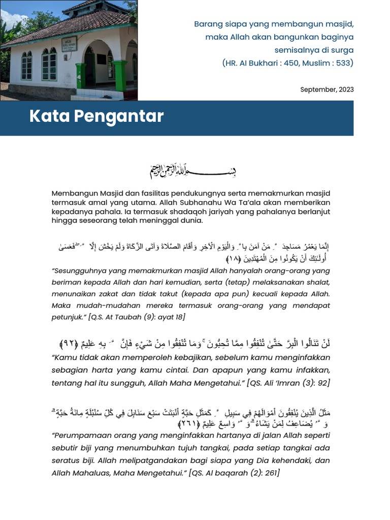Proposal Proyek Pembangunan Majid Nurul Ikhwan - Part2 | PDF