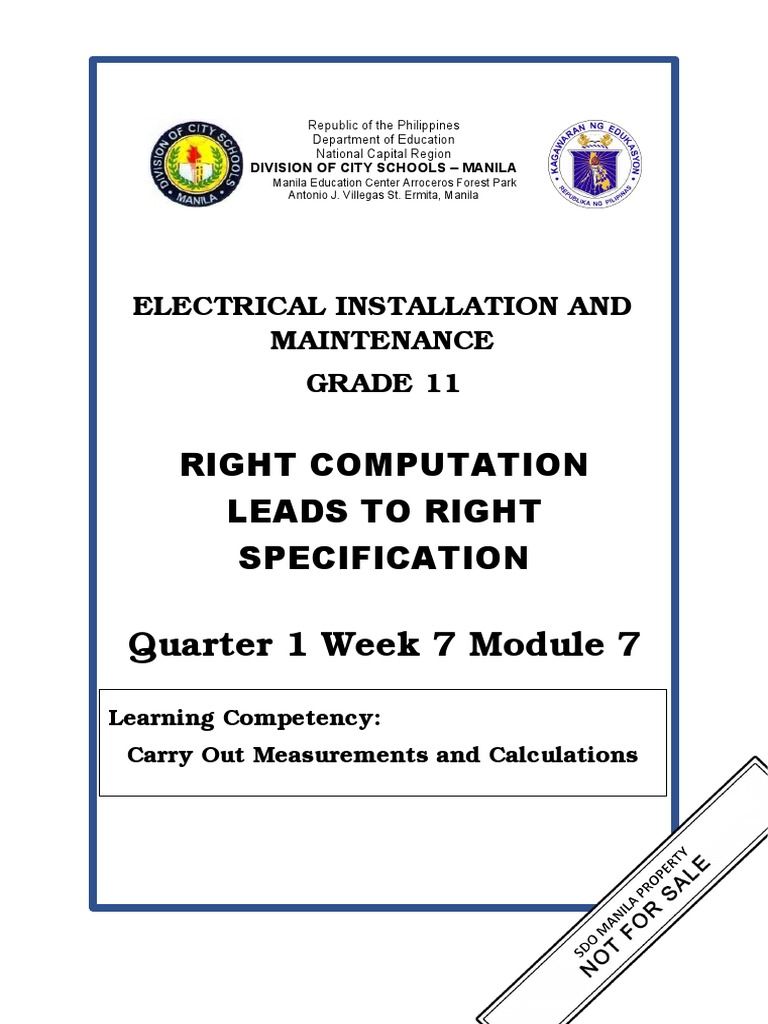 Module 6 and 7 Edited | PDF | Series And Parallel Circuits | Electrical ...