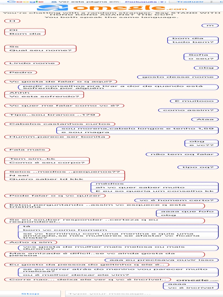 Omegle Talk To Strangers! | PDF