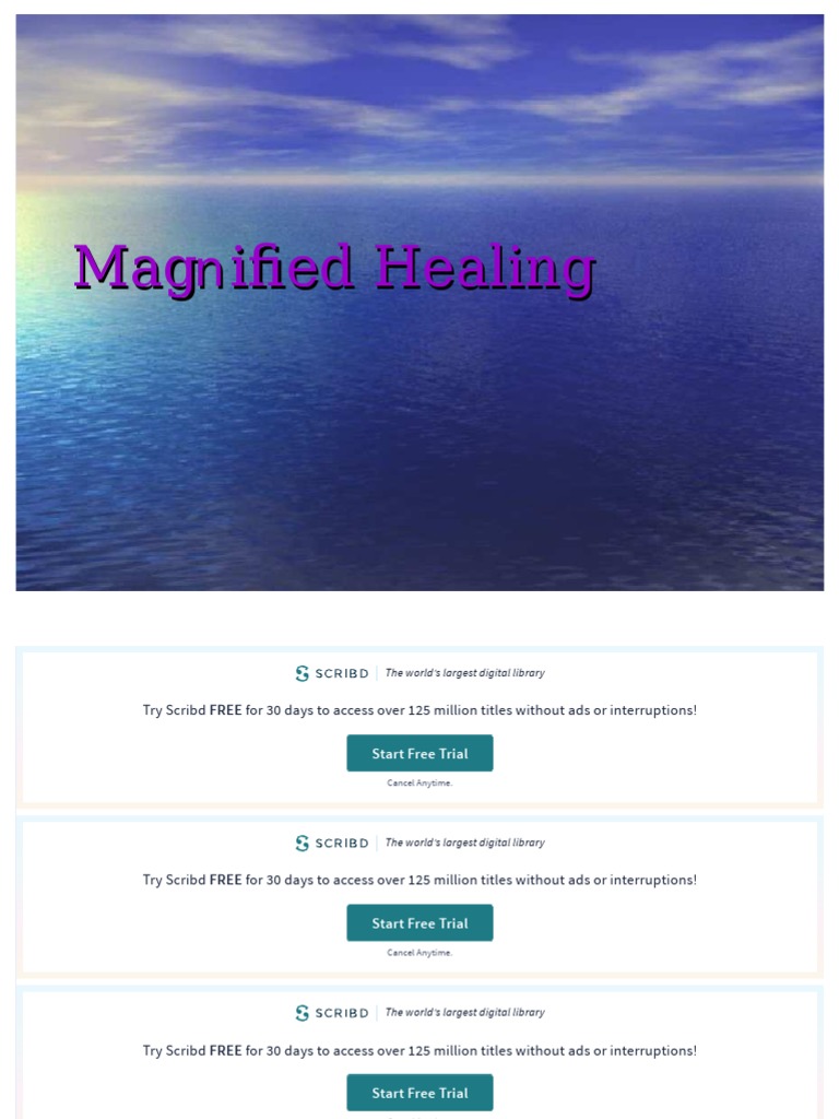 Understanding Magnified Healing | PDF | Religion & Spirituality