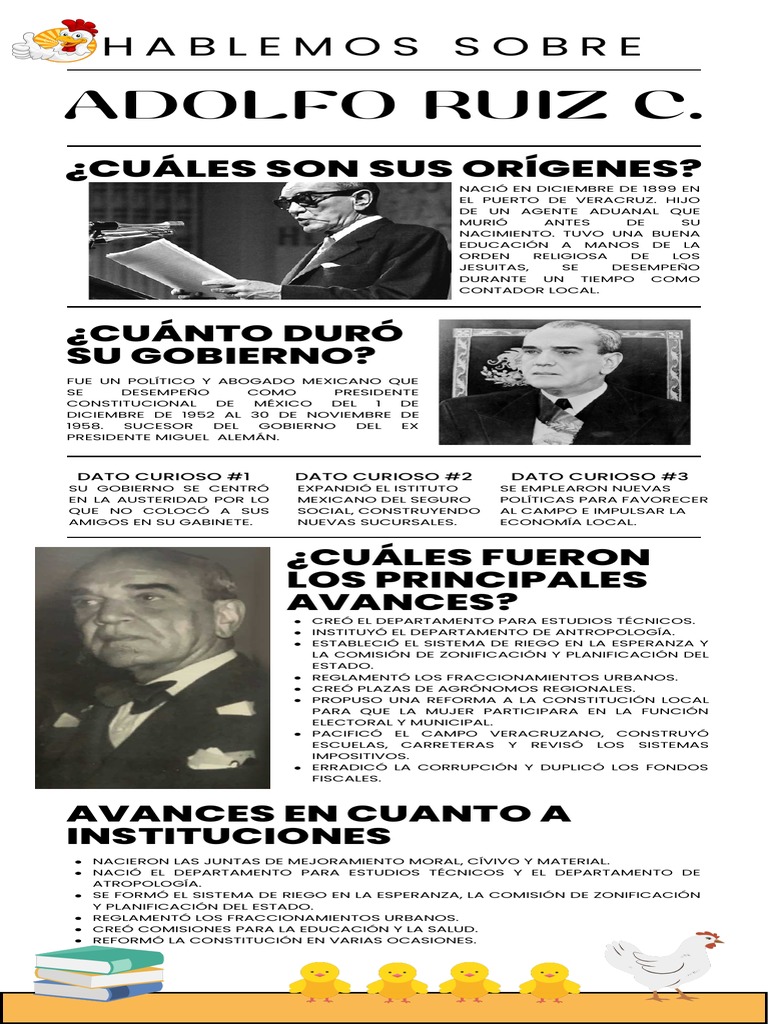 Adolfo Ruiz Cortines Infografía | PDF