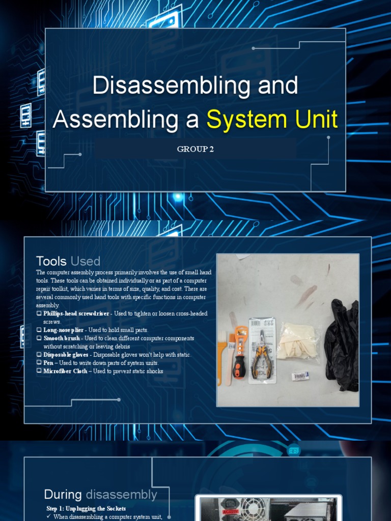 Disassembling And Assembling System Unit Group 2 Pdf Electrical Connector Computer Hardware