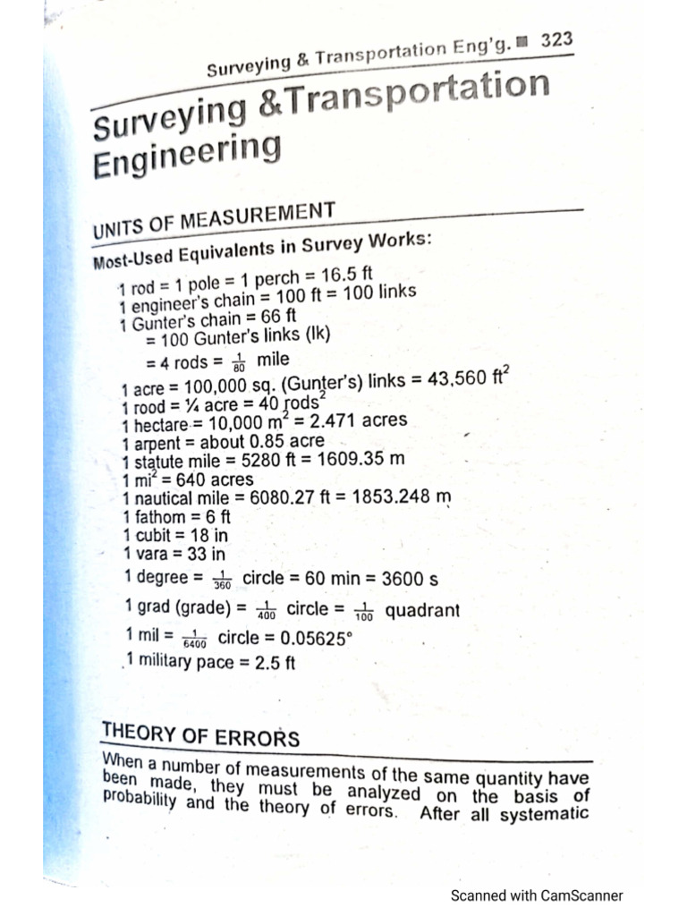 Formula - A12 - Surveying 1 by Gillesania | PDF