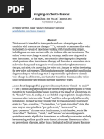Trans Woman Voice Questionnaire Overview | PDF | Transgender | LGBTQIA+ ...
