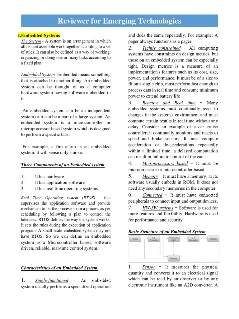 Embedded Systems & Robotics Guide | PDF