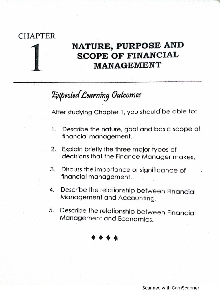 FM Chapter 1 1 | PDF