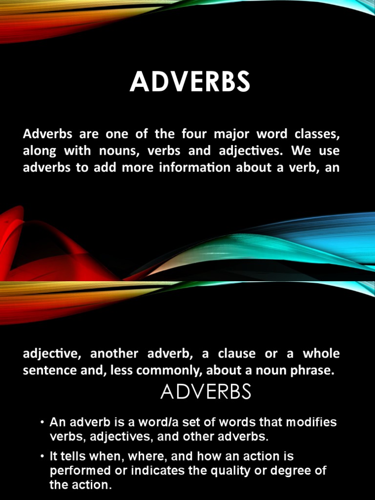 Adverb | PDF | Adverb | Adjective